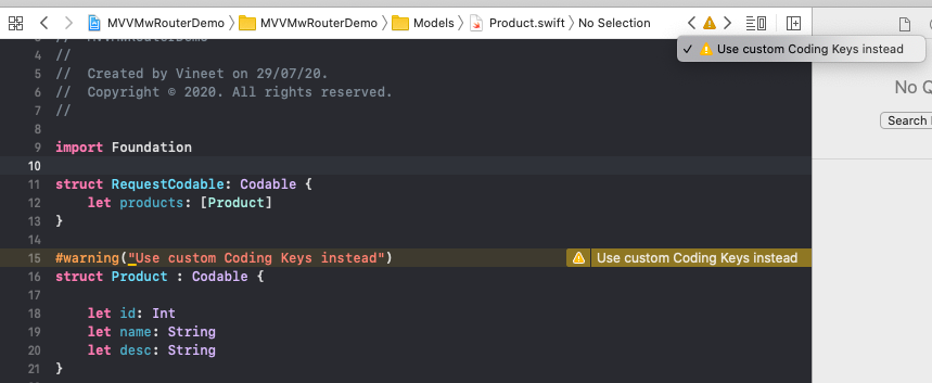 Todo Fixme Warning And Error Code Documentation Xcode Tips Part 1 By Vineet Singh Medium