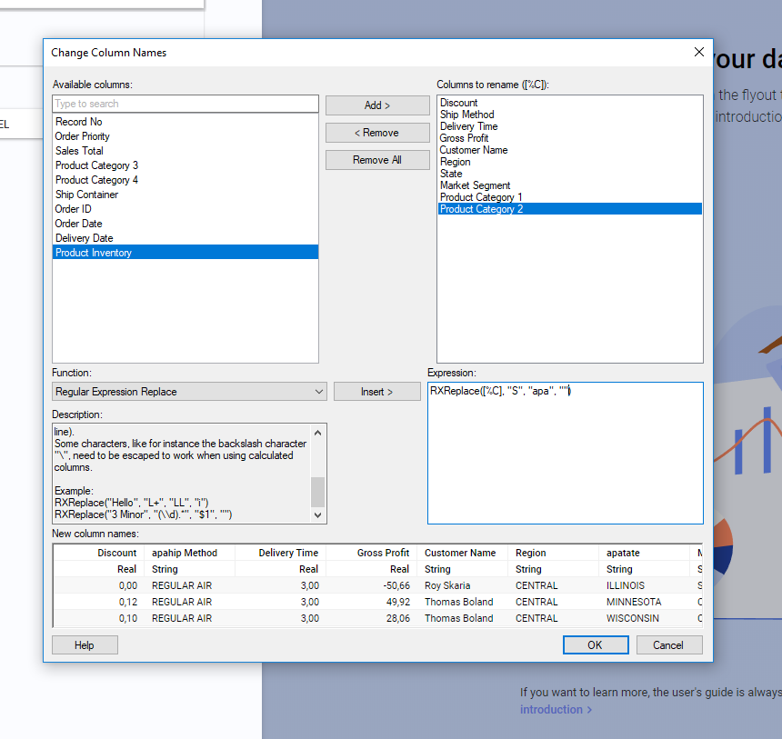 How to Change Multiple Spotfire Column Names At Once | by Julie Sebby | Medium