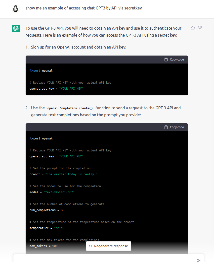 How I explore GPT3 via API approach? | by Peter Teoh | Dec, 2022 | Medium