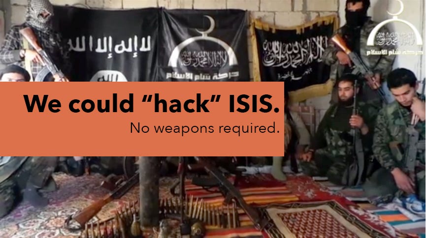 We could “hack” ISIS — no weapons required. | by Good Hacker | Medium