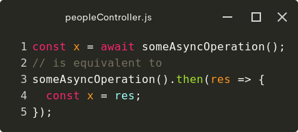 An alternative way to use async/await without try/catch blocks in Node ...