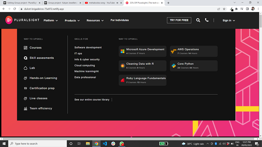 GitHub - Micheal-George/PluralSight_Clone: A clone of PluralSight website, an American privately ...