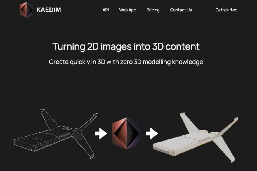 Kaedim | Made with Next JS. API for turning image to 3D model and… | by ... Kaedim | Made with Next JS. API for turning image to 3D model and… | by ...