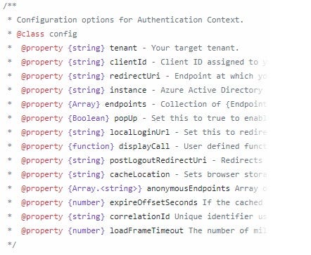 Azure function with Azure AD authentication — application settings and ADAL.js usage example ...