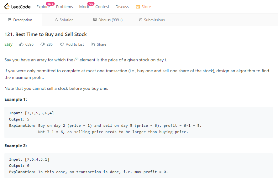 Crack Leetcode 121. Best Time to Buy and Sell Stock | by Christina Lalay | The Startup | Medium