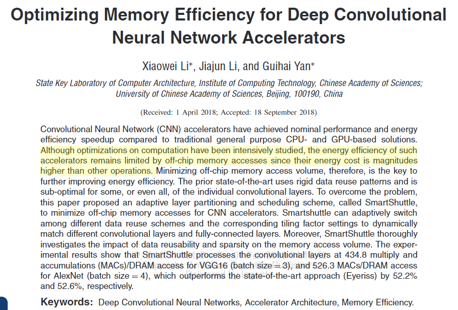 Archived Post Optimizing Memory Efficiency For Deep Convolutional Neural Network
