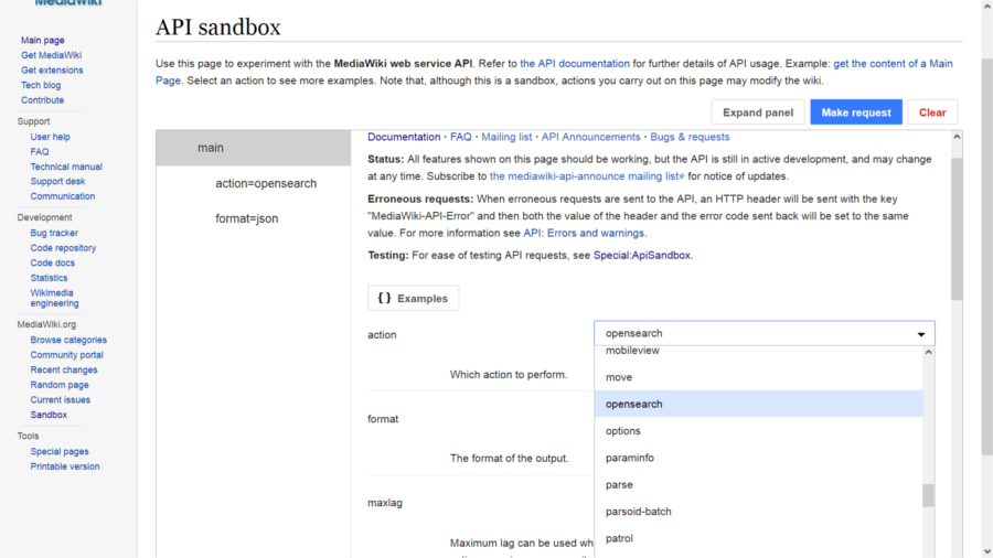 Usando la Sandbox de Wikipedia. Usando opensearch: | by Diego Pérez ...