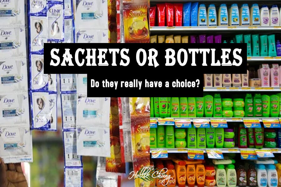 Sachets and Bottles, do they really have a choice? | by Hollie Chung ...