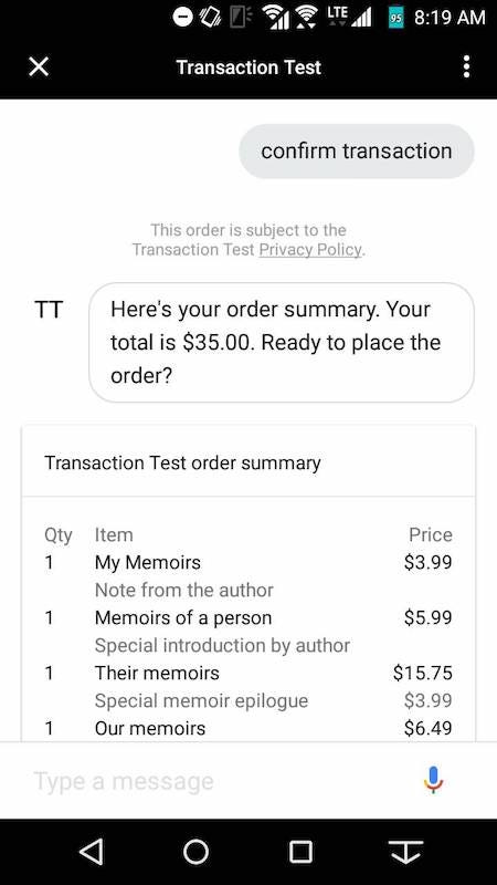 Understanding Transactions API in Actions on Google by reading a sample code | by Yoichiro ...