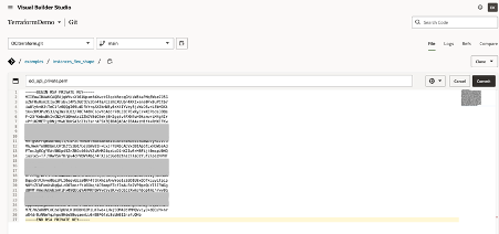 Run your terraform scripts using Oracle Visual Builder Studio in Oracle Cloud Infrastructure ...