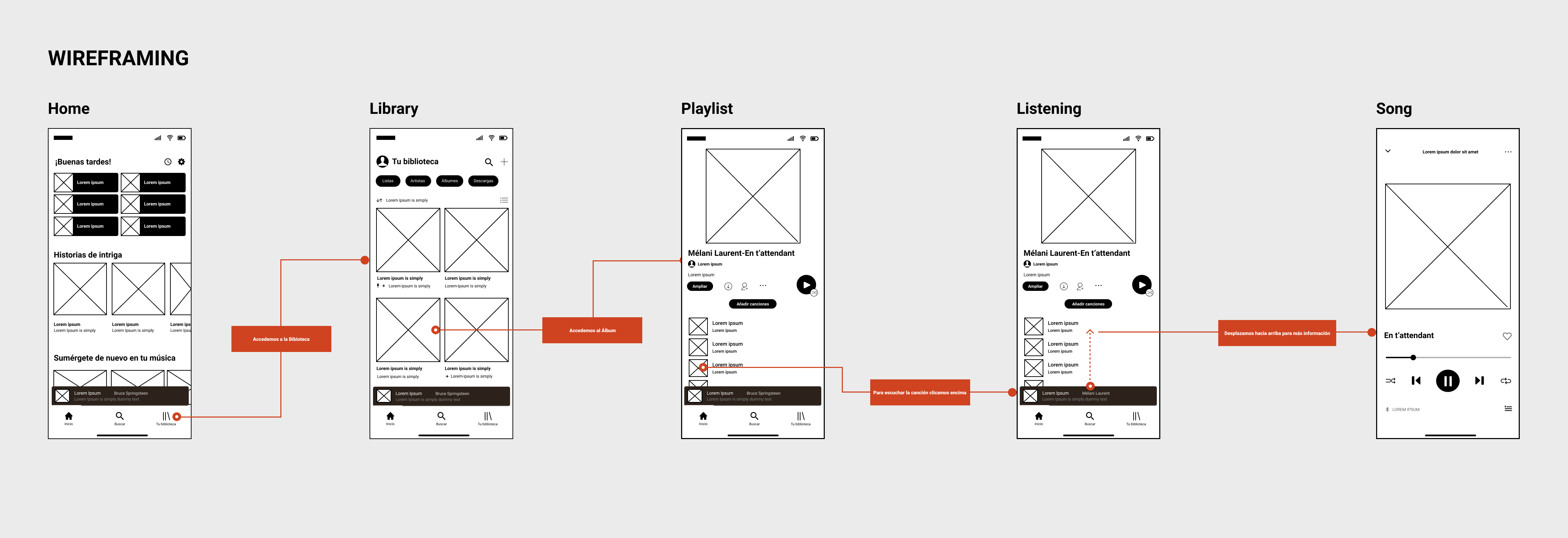 Challenge 2: Wireframing Spotify. Para el proyecto del Prework Challenge… | by Agullomarta | Sep ...