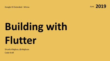 Flutter Thursday 10: Flutter for web — Building Presentation Slides using Flutter | by Shuaib ...