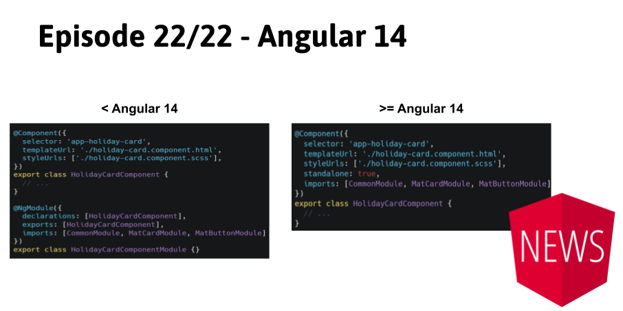Episode 22/22. Angular 14 — Standalone Components &… | by ng-news | ng ...