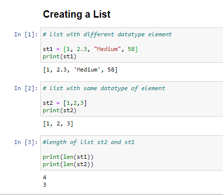 Lists In Python. In this section we will see: | by Kemi Patel | Medium