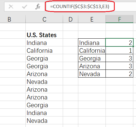 Count Unique Values in Excel. How to count number of unique elements ...