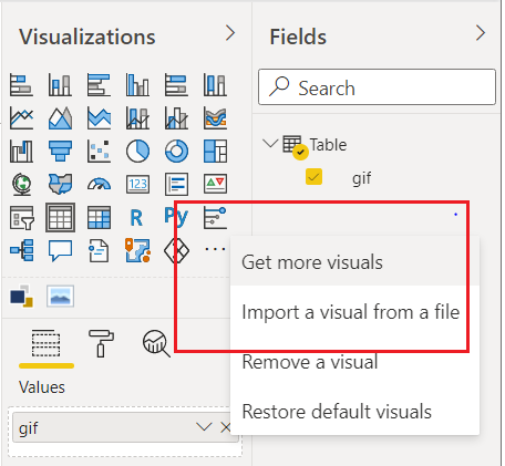 How To Add Custom Gif Visuals To Power Bi Report By Himani V Patel