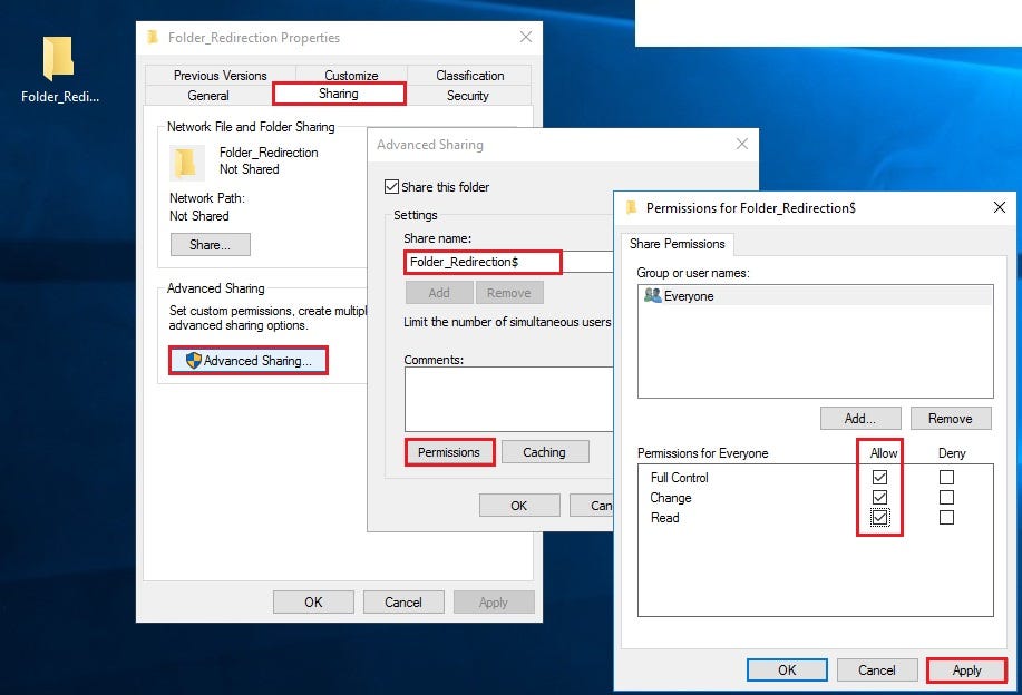 Active Directory ’ de Folder Redirection | by Faruk ÖKSÜZ | Medium