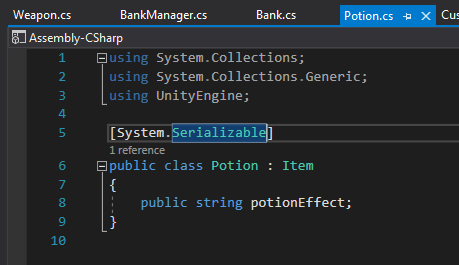 Classes in C# using Unity. What are classes, custom classes, and… | by Jared Amlin | Level Up Coding