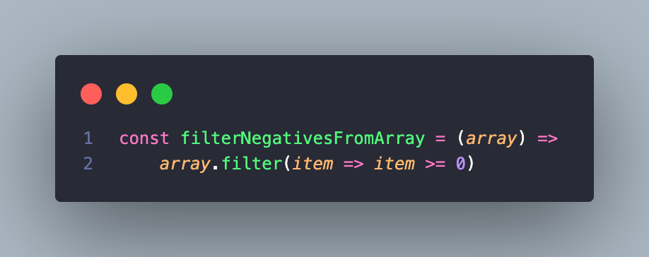 JavaScript Interview Questions — filter negatives - Digital Art Dealers - Medium