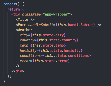 React Weather App. Creating a simple weather app using… | by Nathan ...