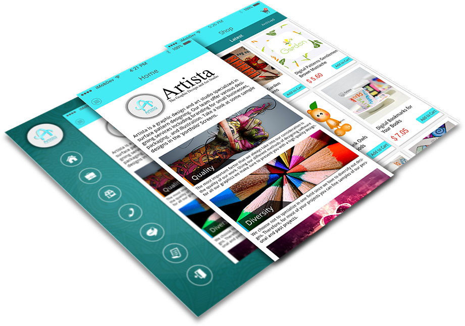 Artista app offering standard Graphics design & digital art ...