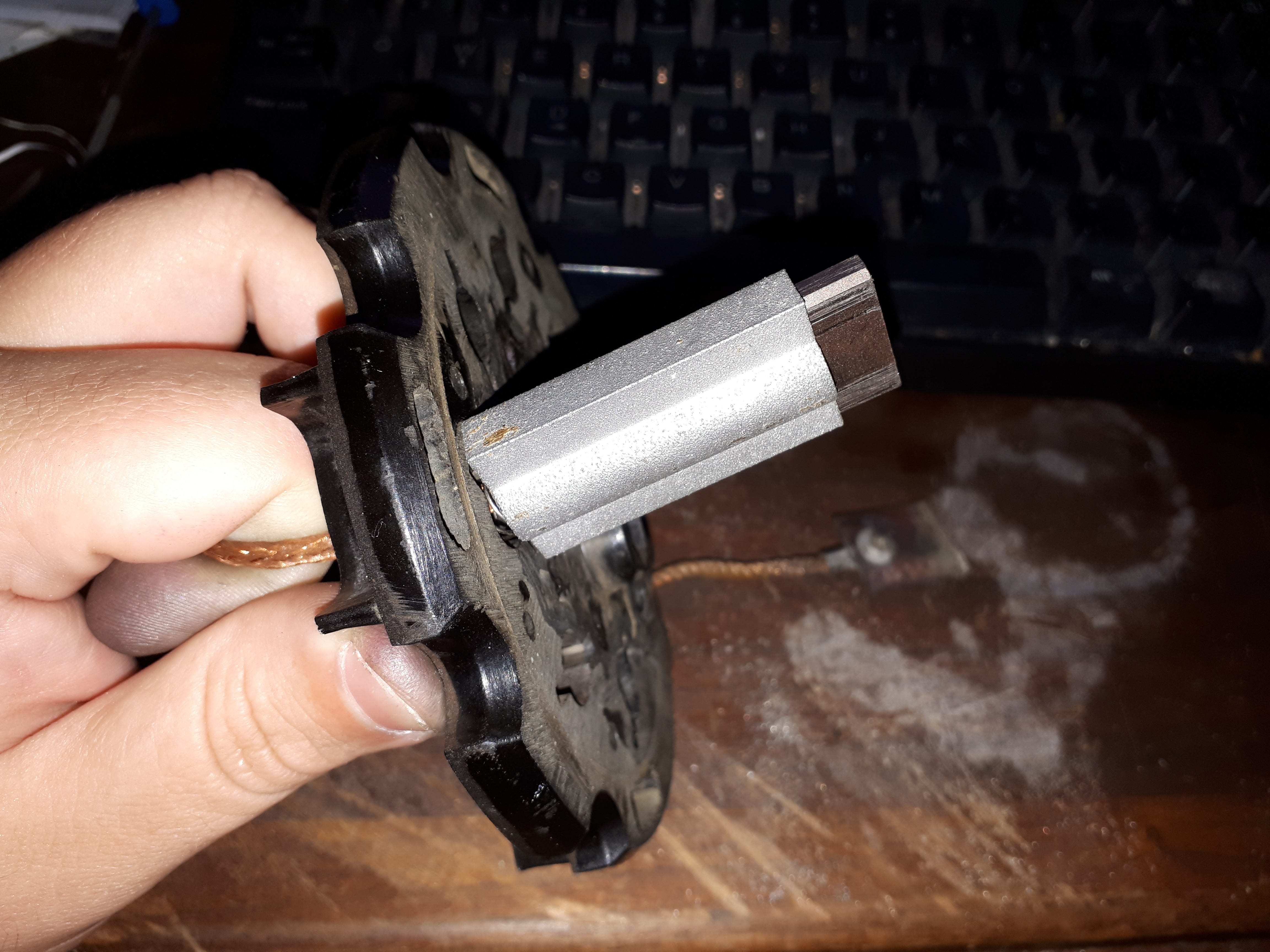 Modding an Agni 95R motor brush holder (for a 2010 Zero Motorcycle ...