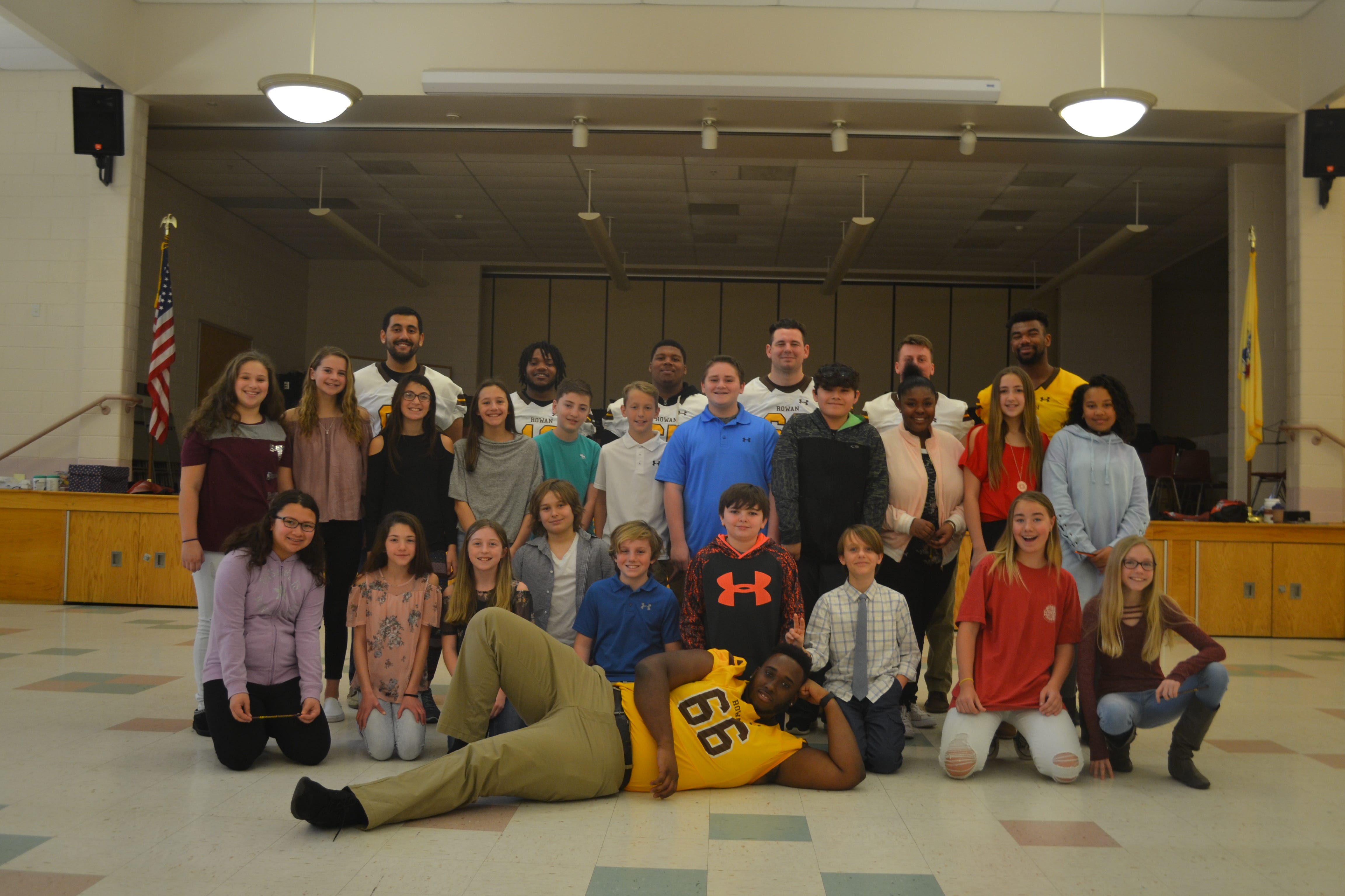 Rowan football players visit Pleasant Valley School | by Sean Devlin ...