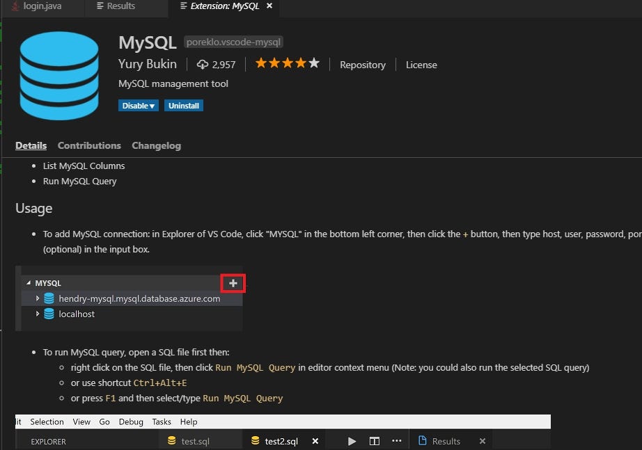 VS Code extension My sql. ใครใช้ vs code เป็น editor อยู่และใช้… | by ...