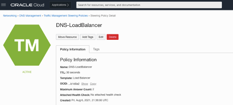 Oracle Cloud DNS Load Balancing. The Oracle Cloud Infrastructure Domain ...