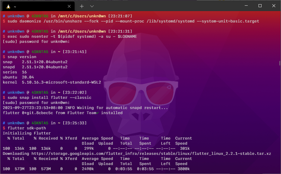 How to fix Snap error during Flutter installation in WSL-2 Ubuntu. | by hfzwhd | Medium