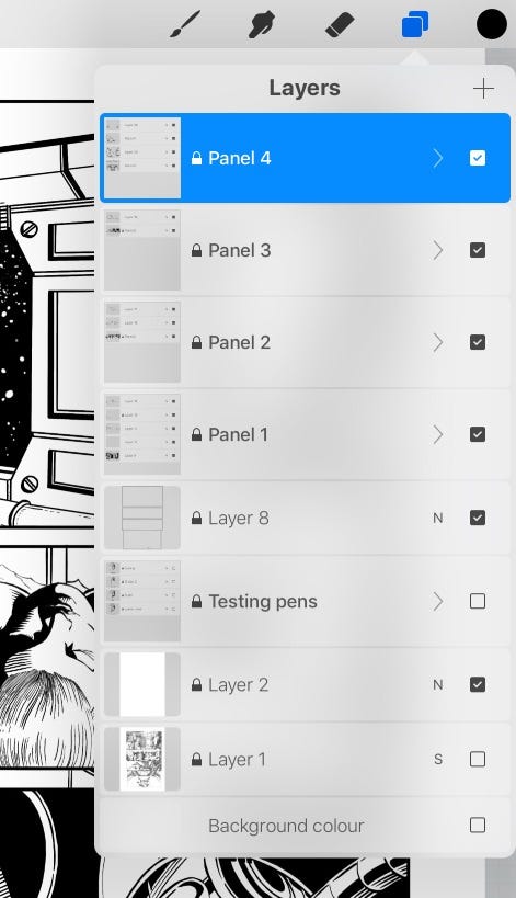 Inking my second comic pencil page | by Hans Bruins | Medium