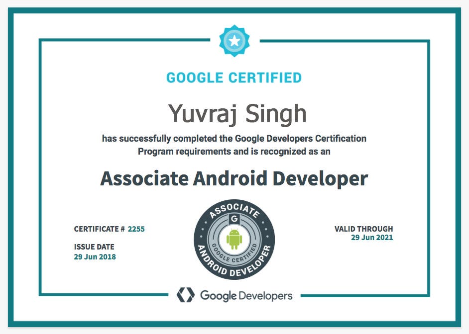 Conquered The Certificate: Associate Android Developer Google ...