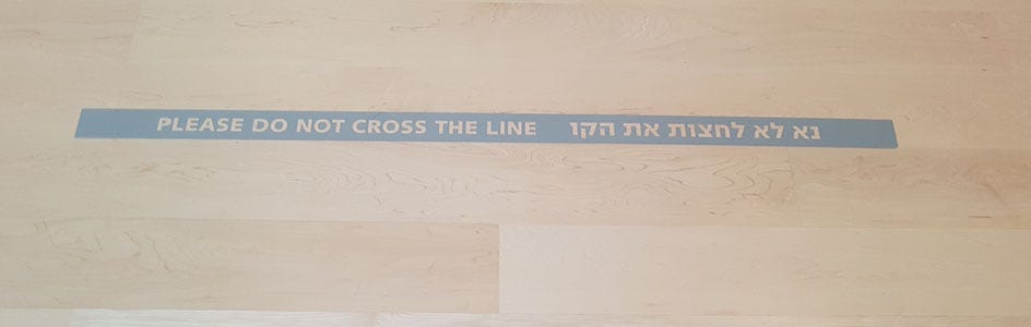 Do not cross the line — on borders and art as a dialogue | by Eitan ...