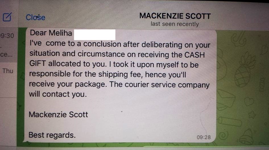 MacKenzie Scott Foundation Scam Part Two | by Meliha Avdic | SYNERGY ...