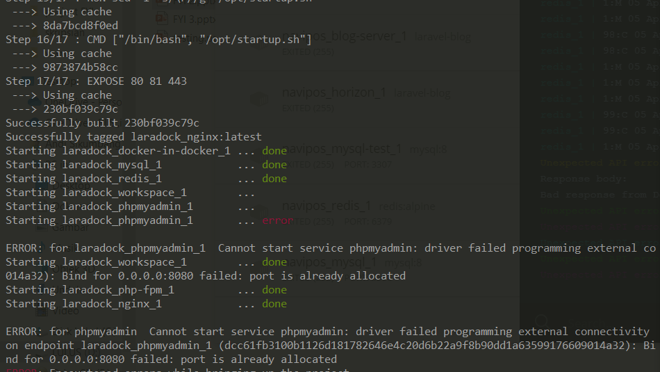 docker-compose up — build -d nginx mysql phpmyadmin redis workspace | by Andi Syafrianda | Medium
