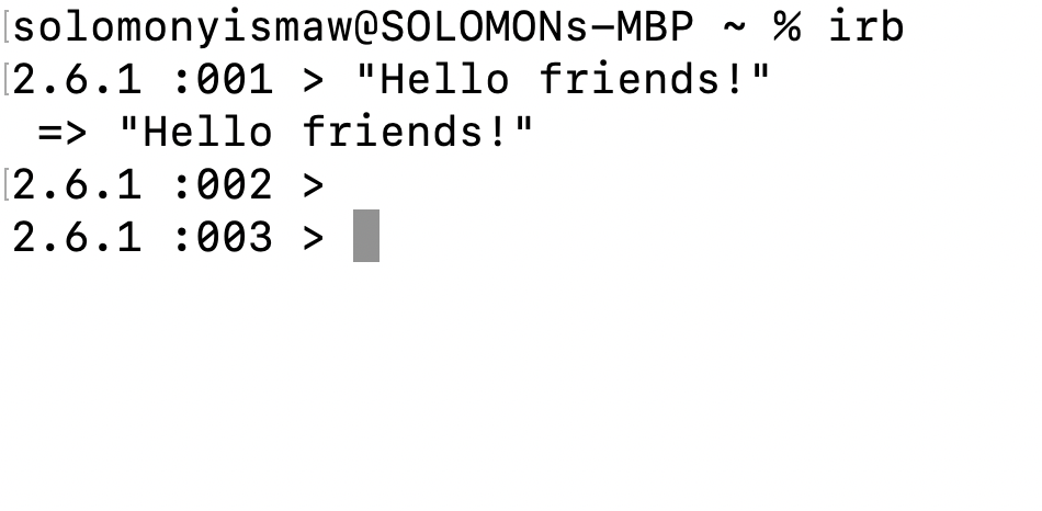 How to start writing a very simple code with Ruby in macOS | by ...