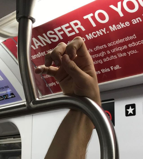 The Art of Hands on NYC Subway. photographs by Hannah La Follette Ryan ...