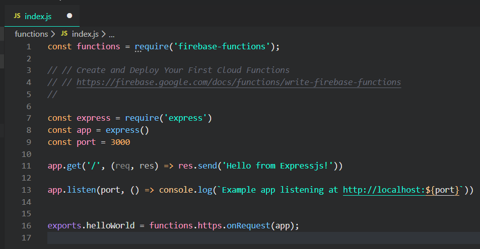 Firebase Cloud Function dengan Expressjs | by gandatadyo | Medium