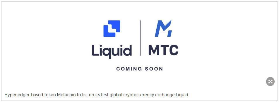 Hyperledger-based token METACOIN to list on its first global ...