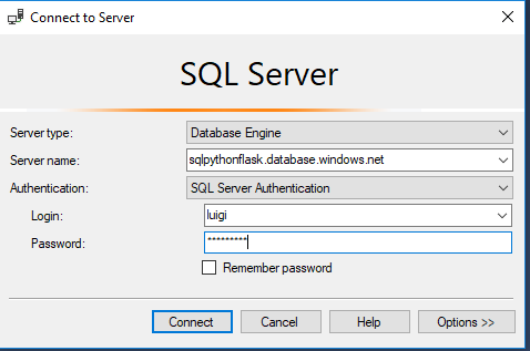 Utilizando Azure SQL com Python. Série Python + Recursos do Azure | by ...