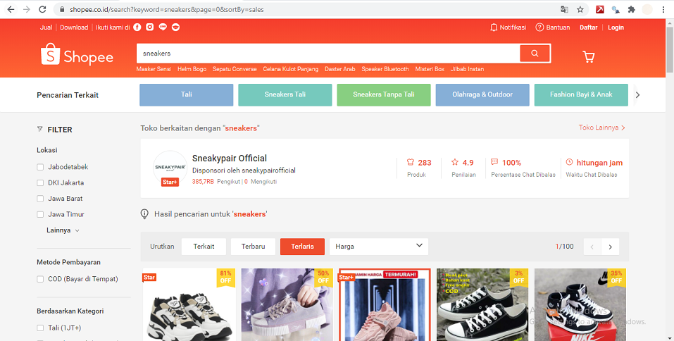 Webscraping dan Visualisasi Data Shopee | by Zakiyatul Fitriyah | Medium