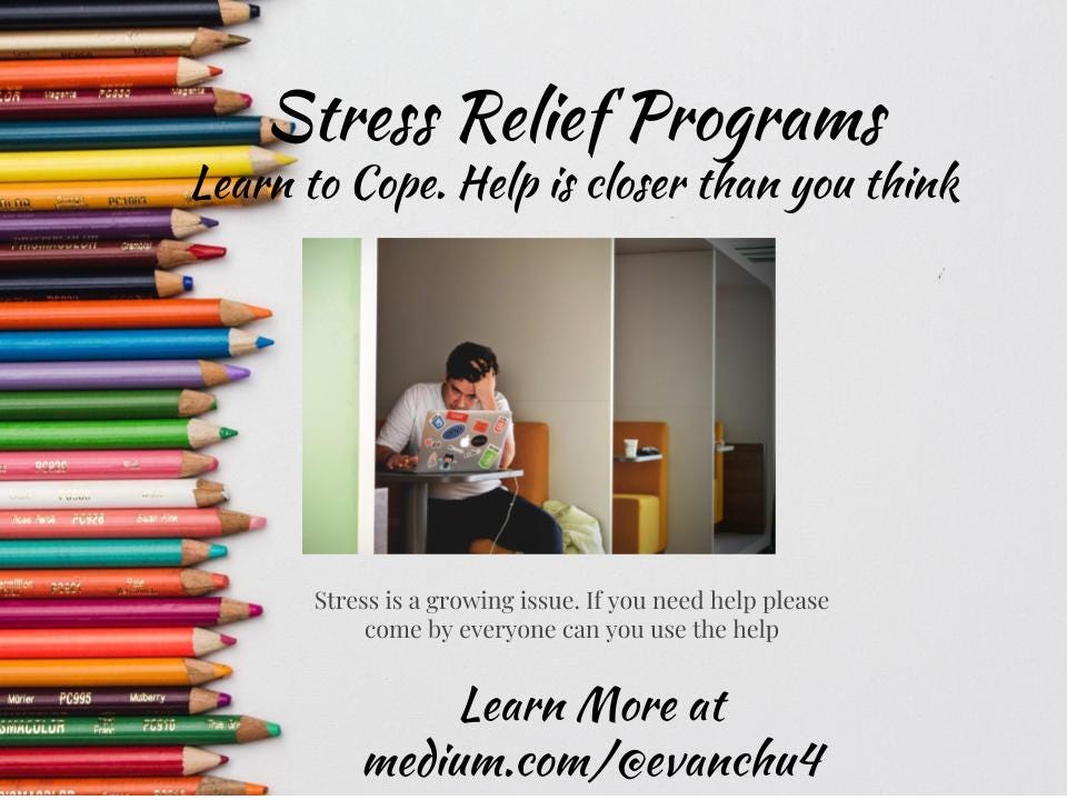 Stress Reliever Flyer. Stress Flyer | by Evan Chu | Medium