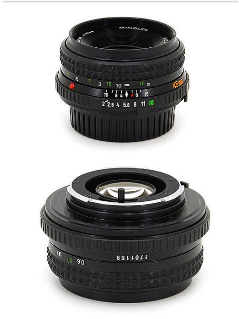 Minolta MD rokkor 45mm f2. The most underrated and lightweight… | by LI ...