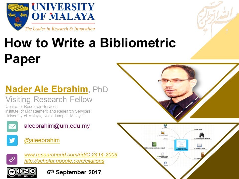 How to Write a Bibliometric Paper | by Nader Ale Ebrahim | Medium