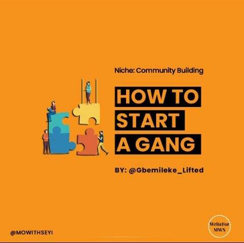 How to start a gang. You read right, this article is about… | by ...