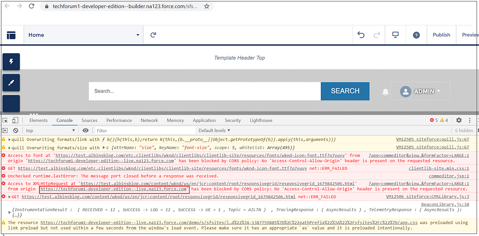 Enable Salesforce Communities with AEM Content — Salesforce CMS Connect (HTML)