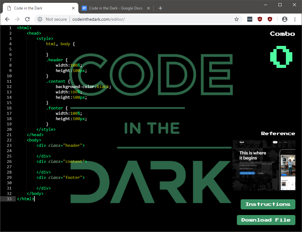 So you want to Code in the Dark?. Code in the dark is a fun, fast paced ...