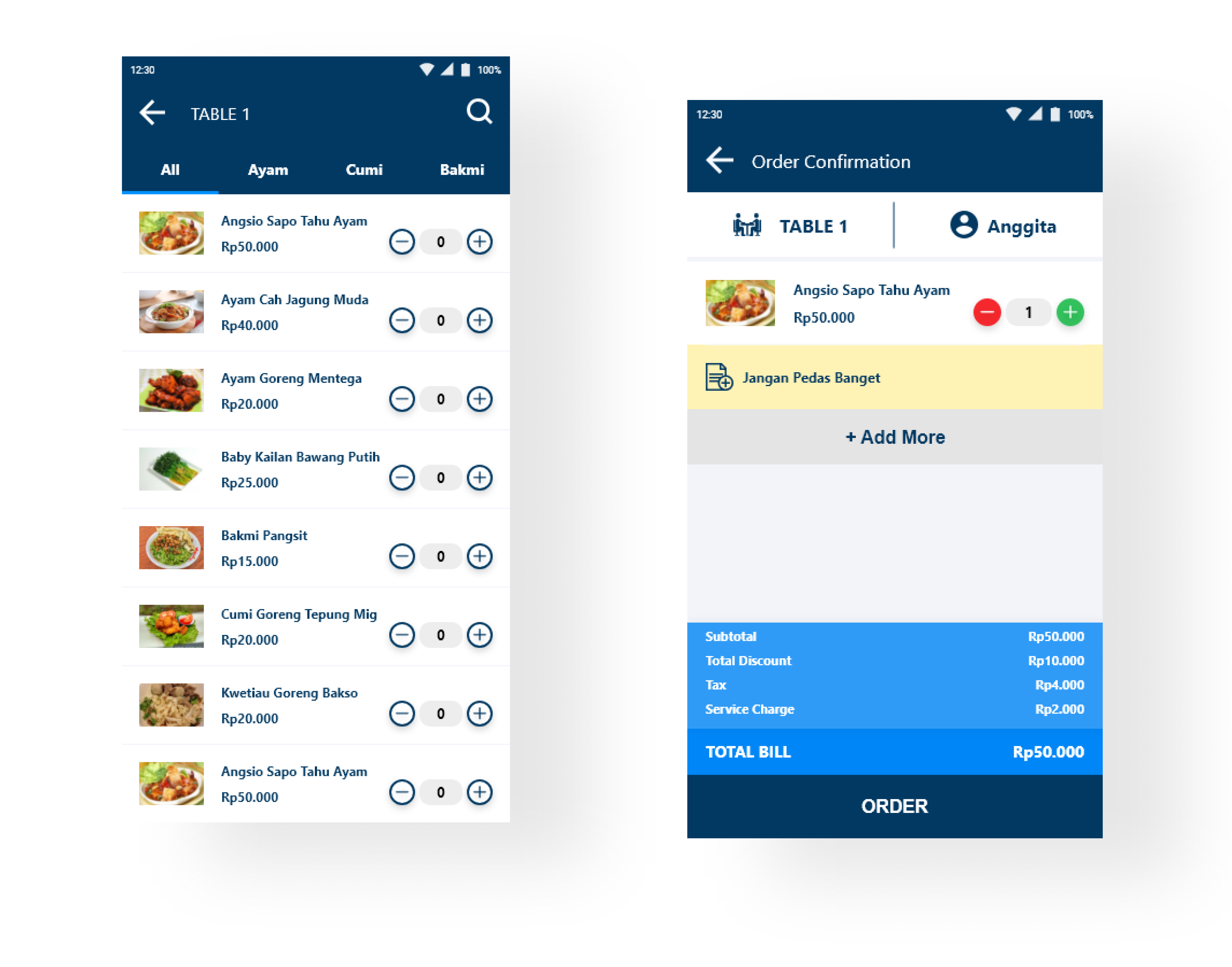 Waitress App Exploration — UI/UX Case Study | by Fadhal S | heydhal.com ...