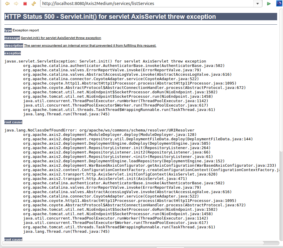 Apache Axis 2 : Errors and Exceptions | by Prakhash Sivakumar | Medium