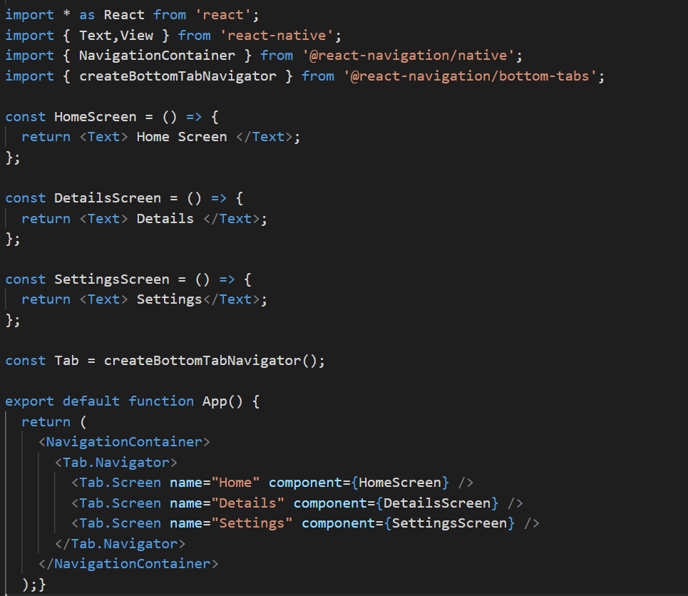 How To Add Tab Navigation In React Native By Nushwa Javed Medium
